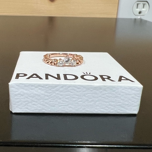 Pandora | Jewelry | Pandora Regal Swirl Tiara Ring Rose Gold | Poshmark